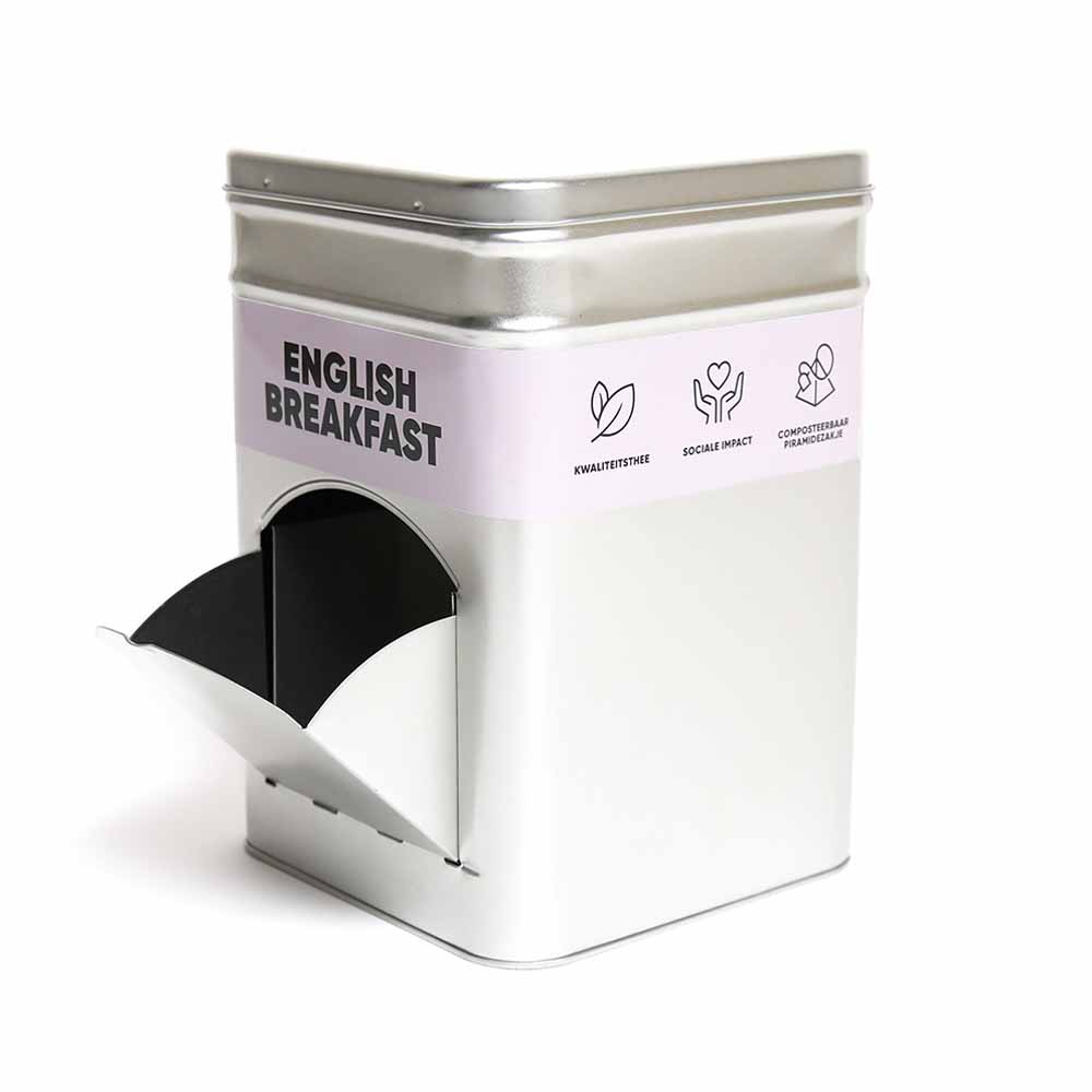 Trending Tea display dispenser blik (leeg) The Coffee Factory (TCF)