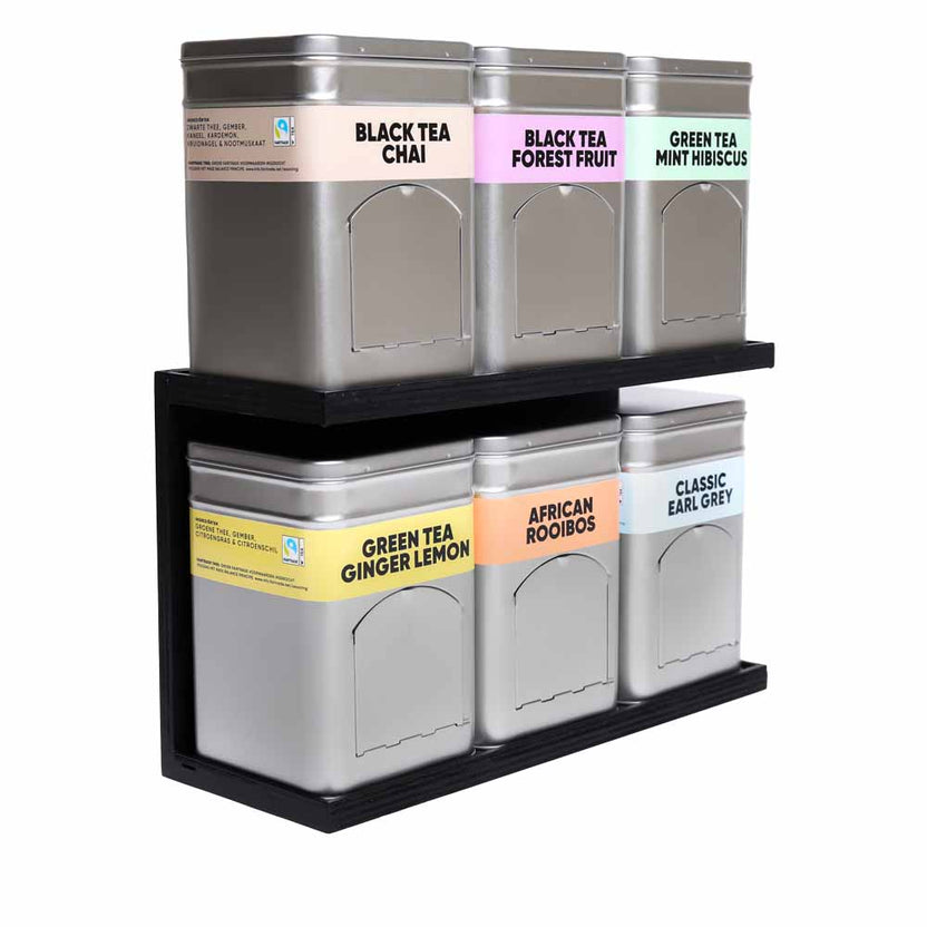 Trending Tea display houder (hout) The Coffee Factory (TCF)